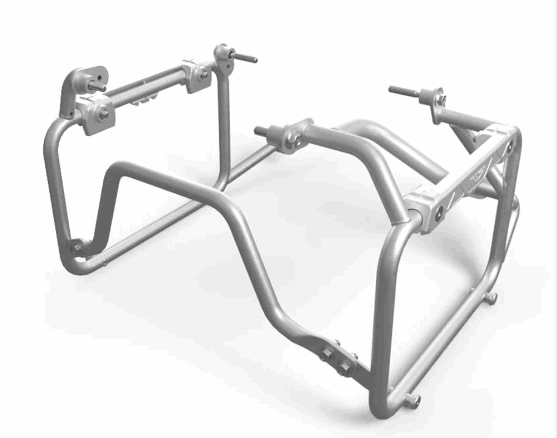 Pannier Mounting Frame, Expedition, Kit, Tiger 1200 - MC-butikk og ...